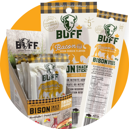 Bison Meat Snack Sticks for People on the Go - BUFF – Healthy Bison ...