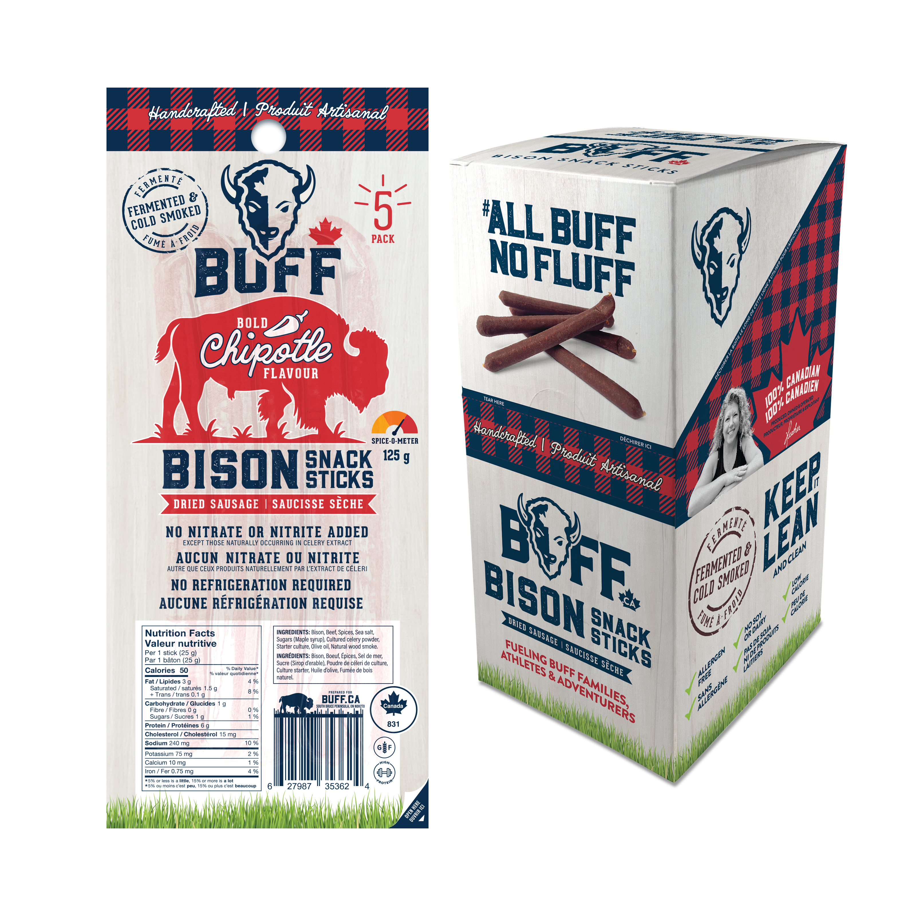 Products – Healthy Bison Meat Snack Sticks - BUFF