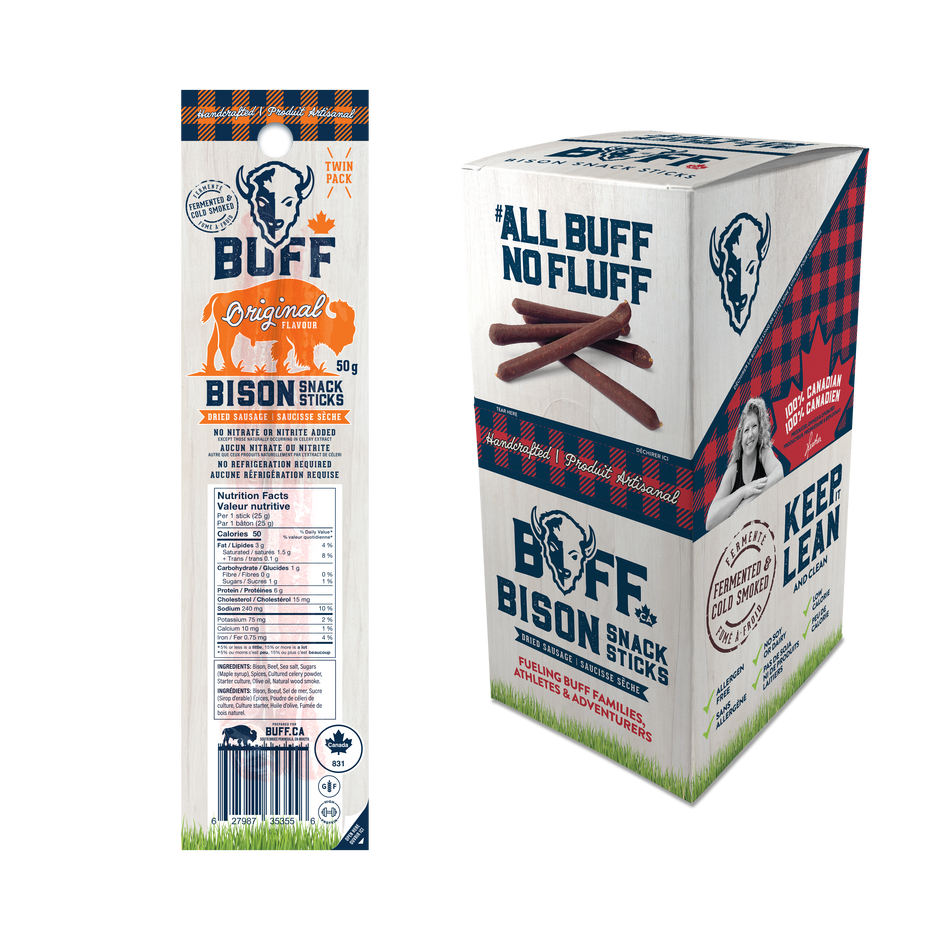 Products – Healthy Bison Meat Snack Sticks - BUFF