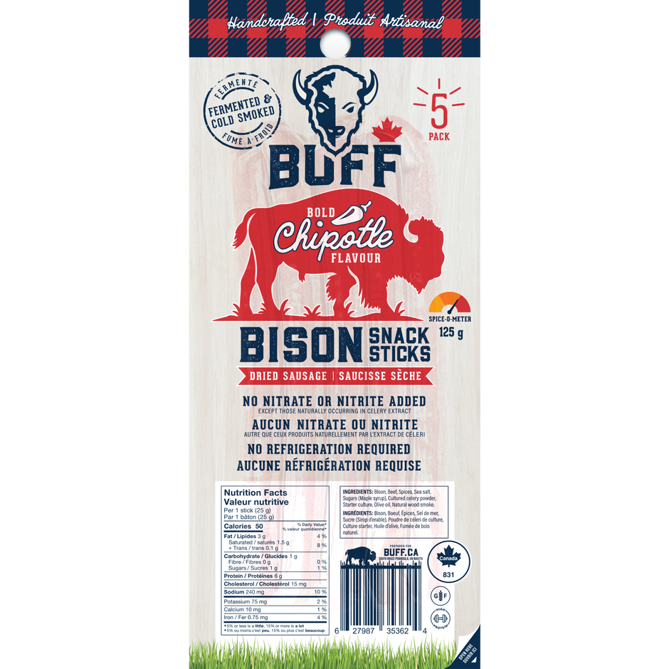 Products – Healthy Bison Meat Snack Sticks - BUFF